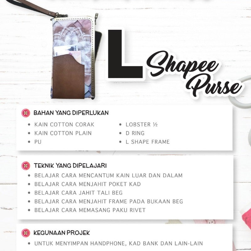 L Shaped Purse Online Workshop