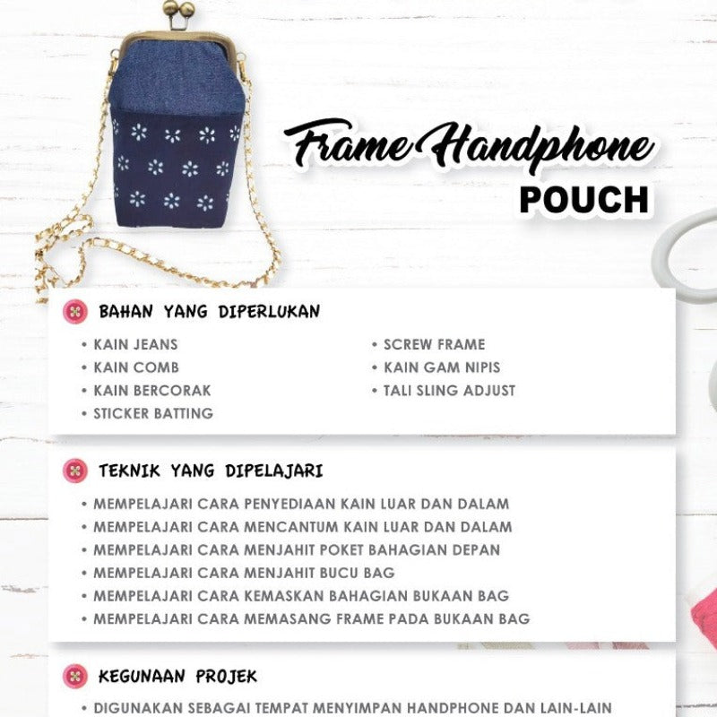 Frame Handphone Pouch Online Workshop