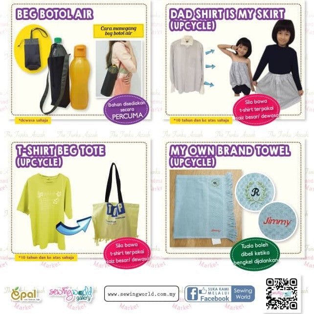 Free Workshop (27th Feb - 1st March 20) @ Sewing World Gallery