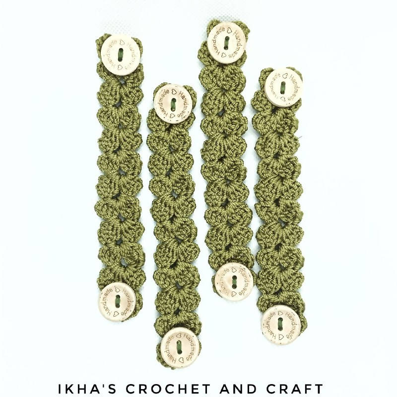 Handmade Crochet Face Mask Extender Shell